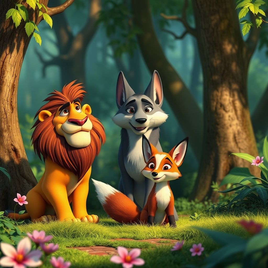 The Wise Fox and the Hungry Lion | Story.com