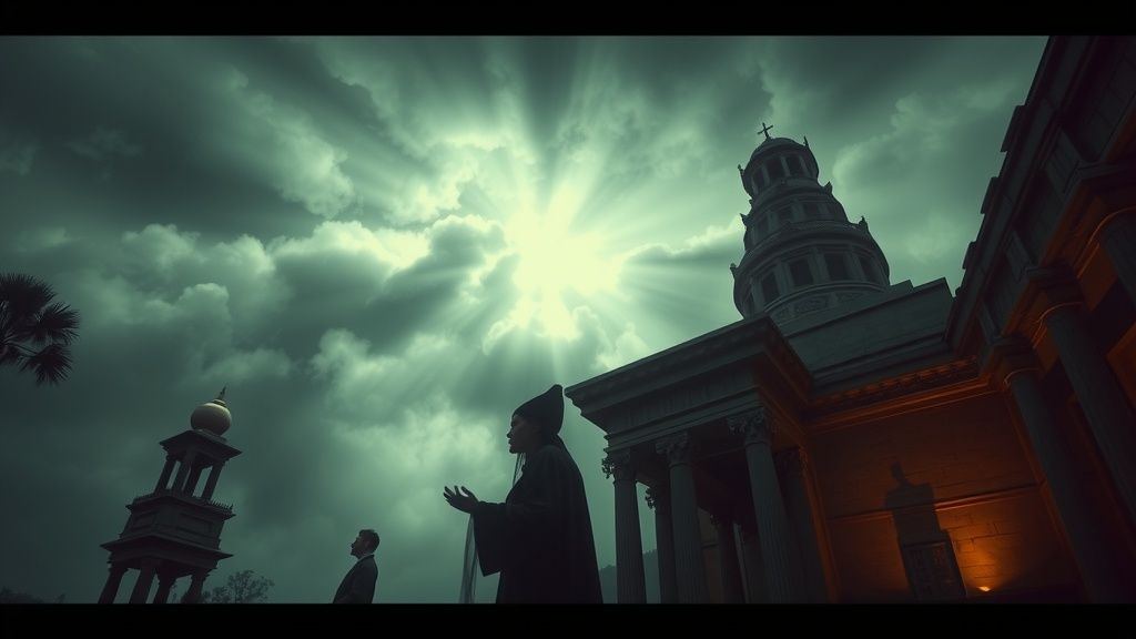Watch:The Fright in the Temple | AI Horror Videos | Story.com