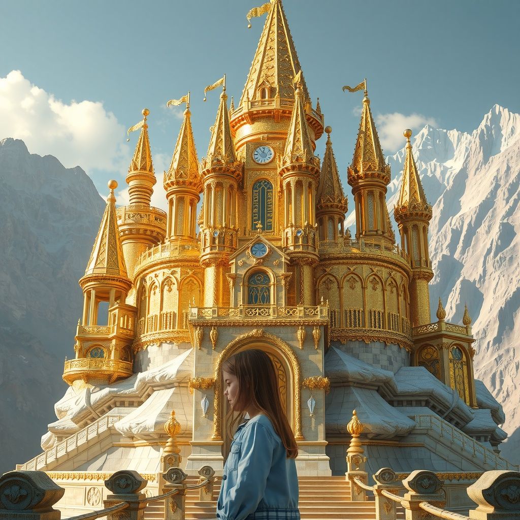 The Golden Castle in the Mountains | Story.com