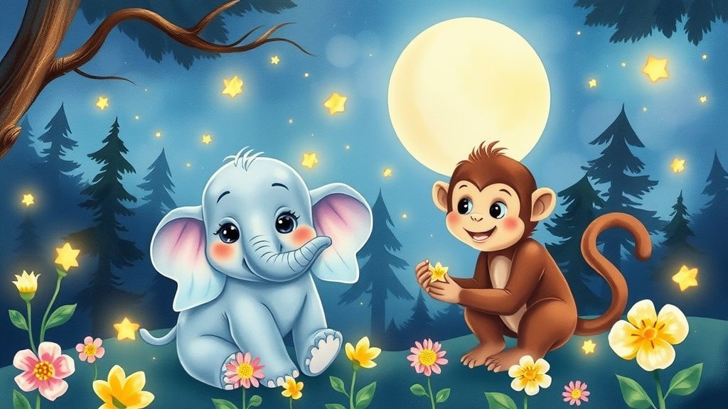 Moonlit Forest Friends | Story.com
