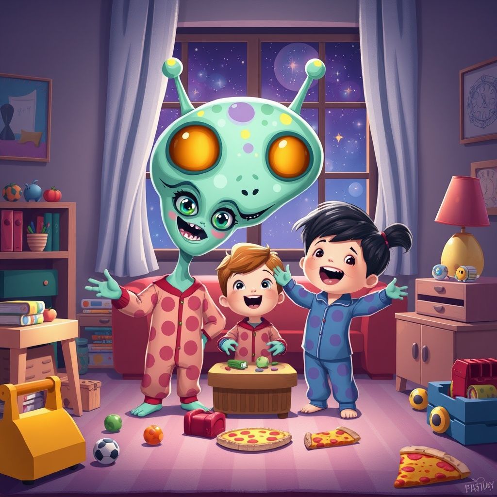 The Alien Babysitter's Adventure | Story.com