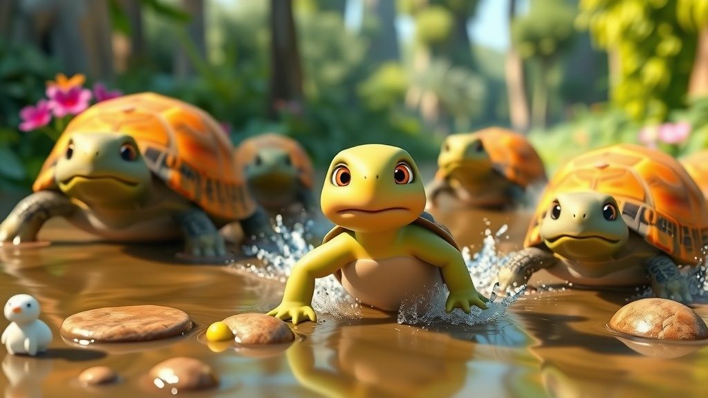 Watch:The Brave Little Turtle | AI Children’s Videos | Story.com