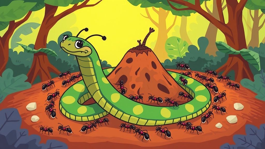 Watch:The Snake and the Ants | AI Children’s Videos | Story.com