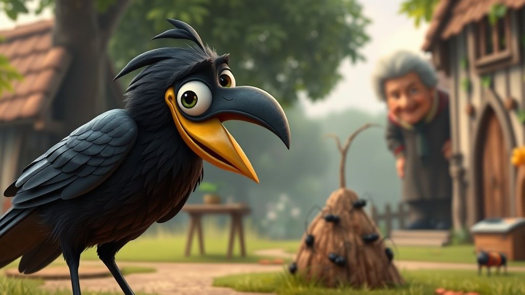 The Clever Crow and the Wise Old Woman | Story.com