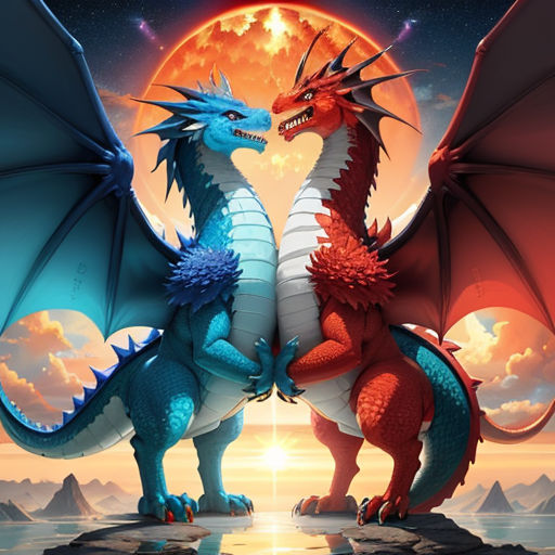 Fire And Ice Dragons In Love