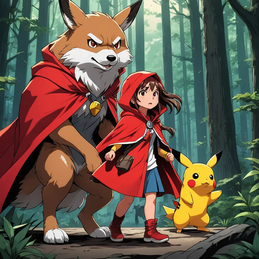 Little Red Riding Hood and Pikachu Conquer the Wolf Gym | Story.com