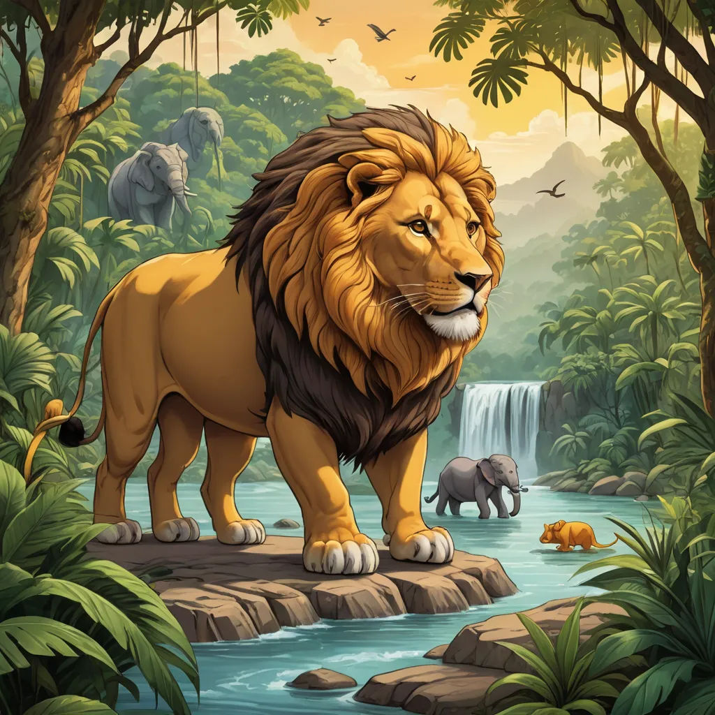 The Greedy Lion and the Rat Elephant | Story.com