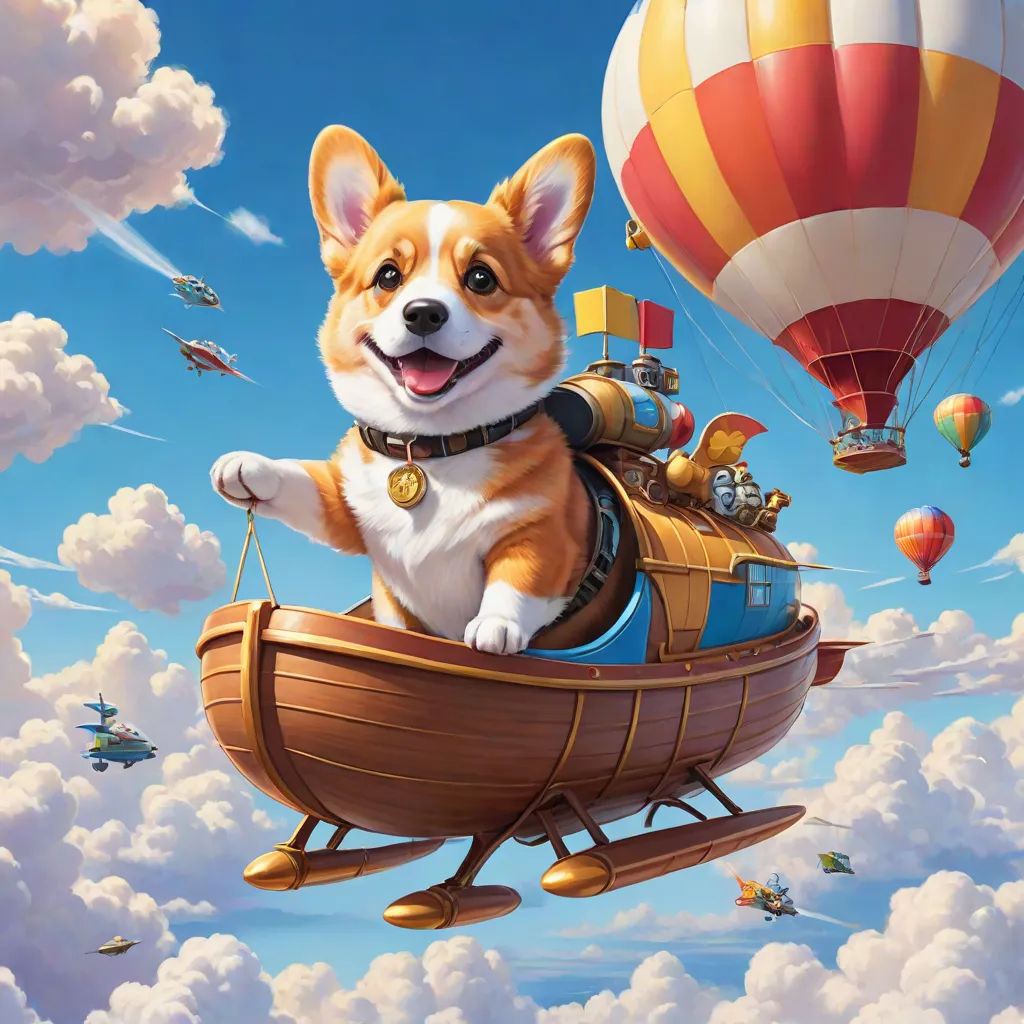 Snowy the Corgi and His Airship Adventures | Story.com