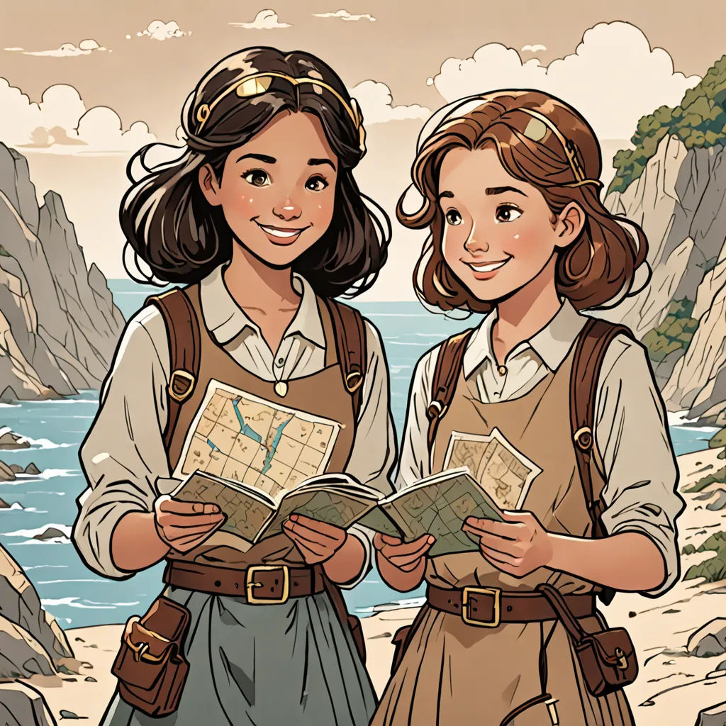 The Adventures of Lily and Rose: The Mysterious Treasure Map | Story.com