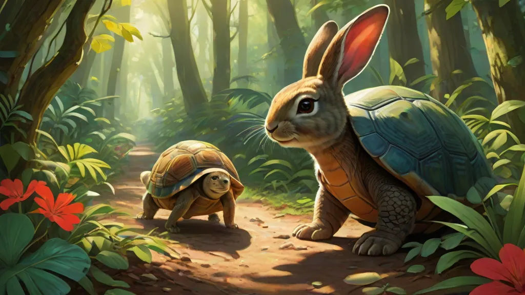 Watch:The Race Between the Rabbit and the Tortoise | AI Children’s ...