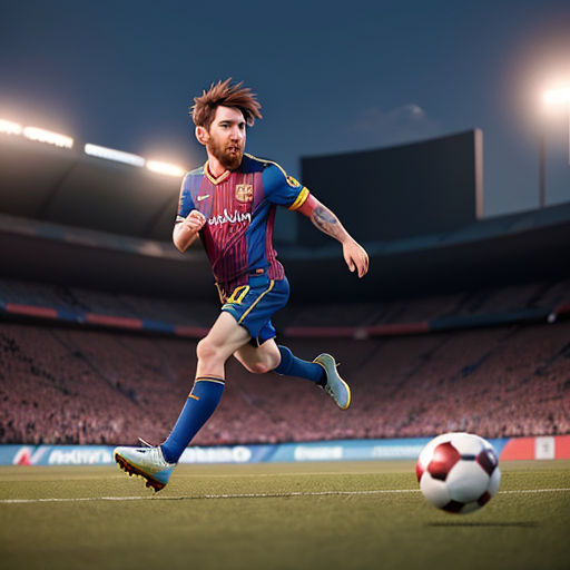 Futbolistas En Accion Messi