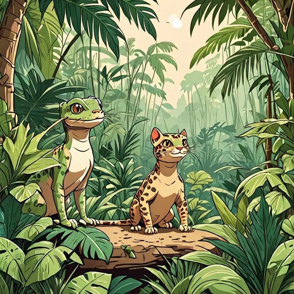 The Lizard and Cat Adventure | Story.com