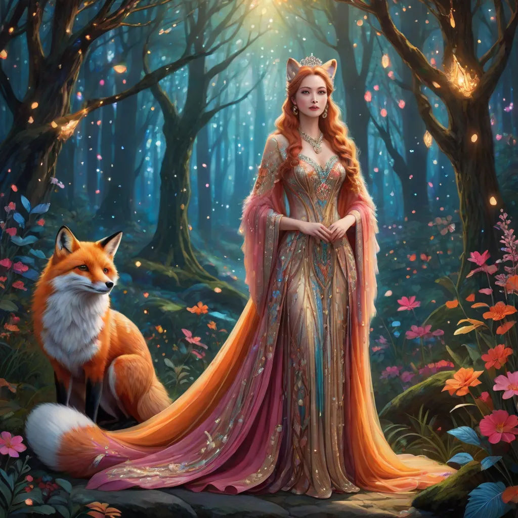 The Enchanted Lady and Her Colorful Fox | Story.com