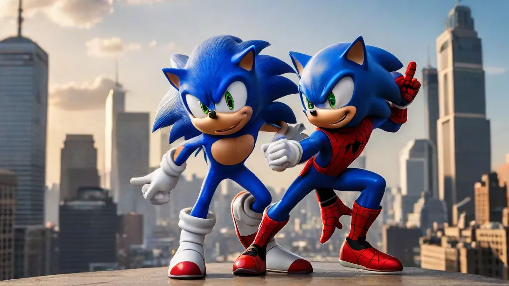 Watch:Sonic vs. Spider-Man: A Clash of Speed and Agility | AI Adventure ...
