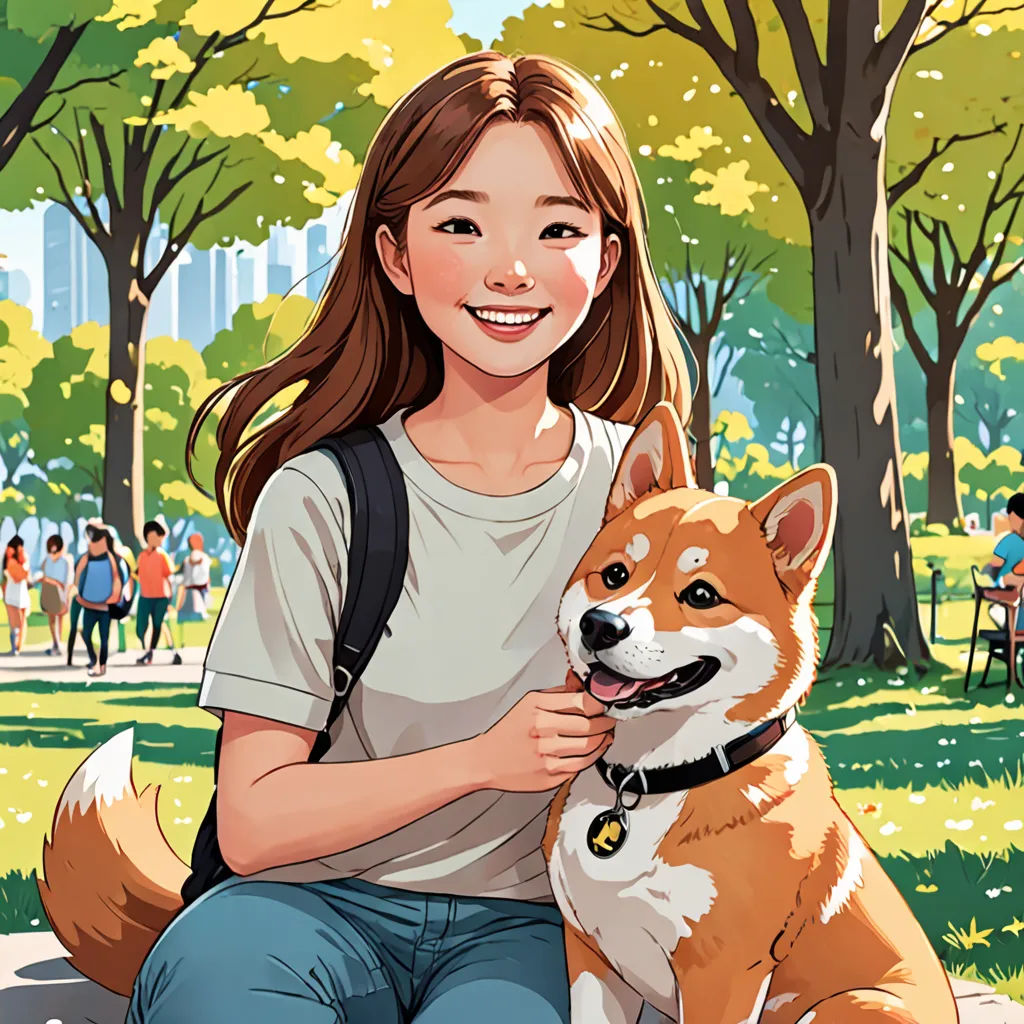 Nadja and the Colorful Shiba Inu | Story.com