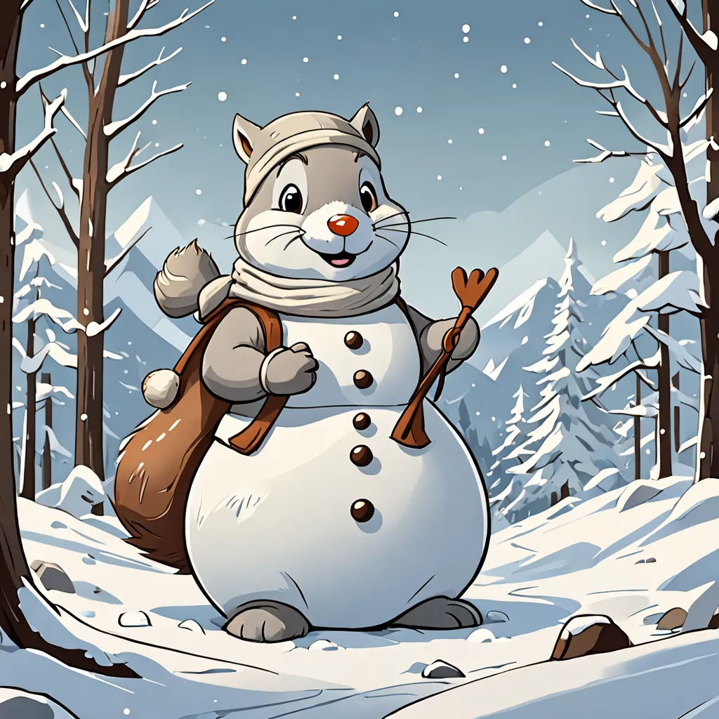 Squirrell and Snowman's Winter Adventure | Story.com
