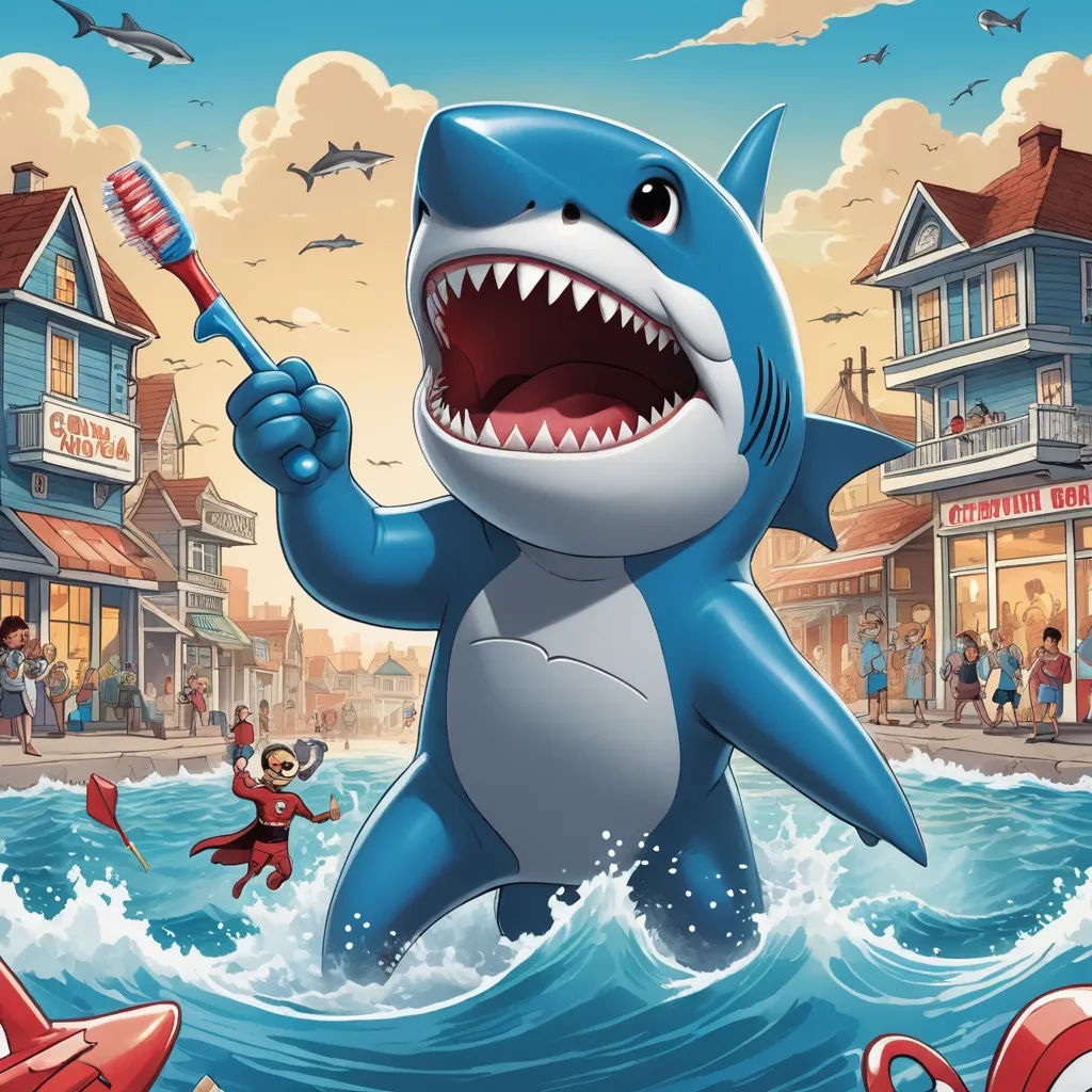 Sharky, the Tooth-Brushing Shark Superhero | Story.com