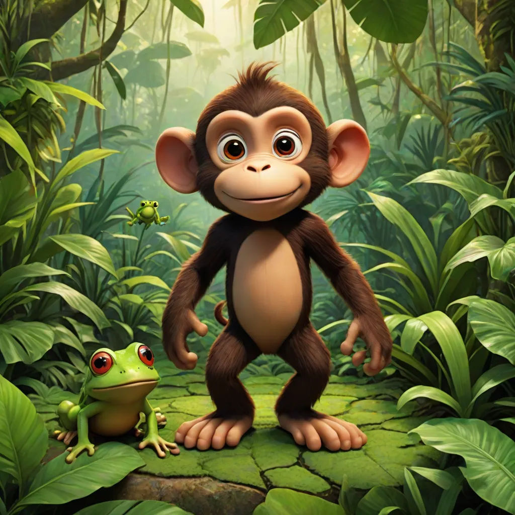 The Jungle Adventure of Max the Monkey and Freddy the Frog | Story.com