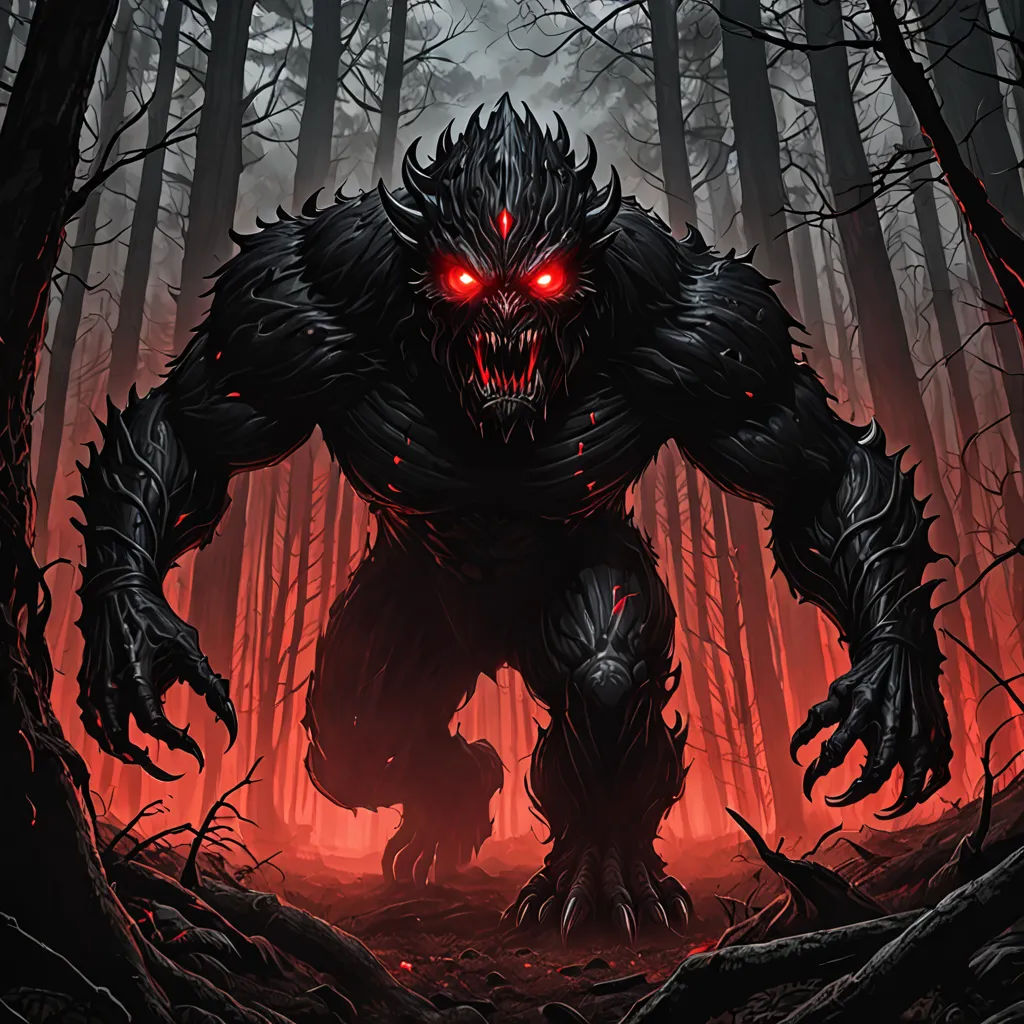 Monstruos Del Bosque De Fantasia