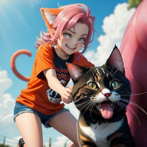 The Giant Cat and the Pink Octoling | Story.com