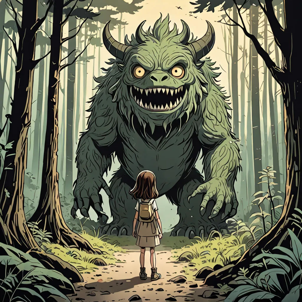 La valiente niña y el monstruo del bosque | Story.com