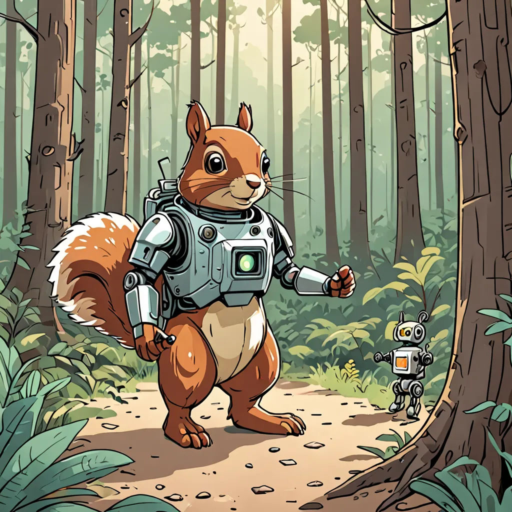 The Curious Squirrel and the Friendly Robot | Story.com