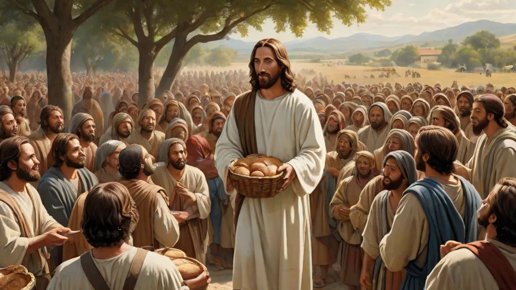 Watch:Jesus and the Multiplication of the Loaves and Fishes | AI ...