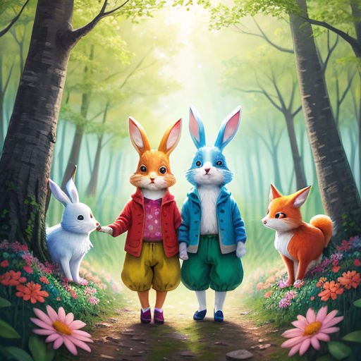 The Fantastic Forest Adventure of Little Bunny and Little Fox | Story.com