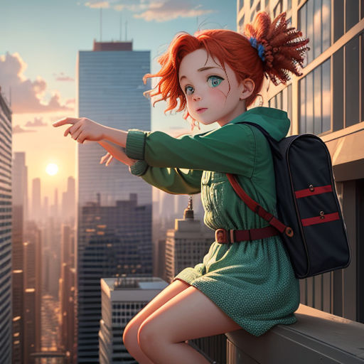 Wild Red Hair Cartoon