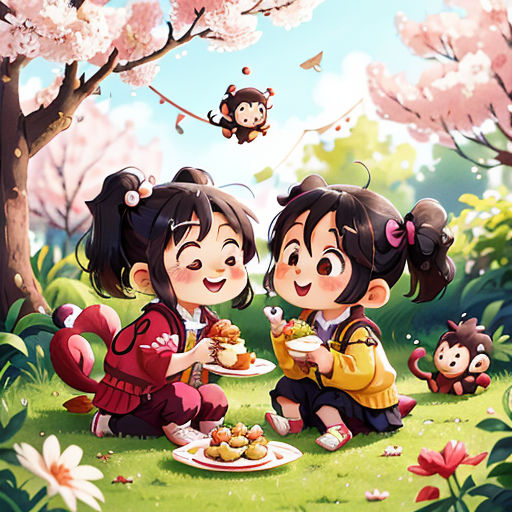 The Greedy Yuka-chan and the Monkey who Loves Yuka-chan's Food | Story.com
