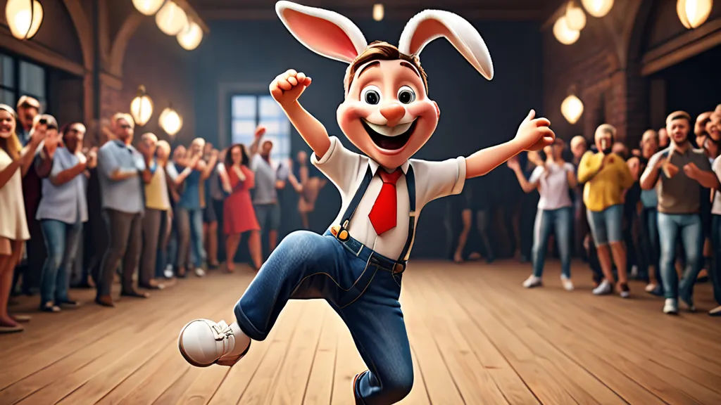 Watch:The Dancing Rabbit Man | AI Comedy Videos | Story.com