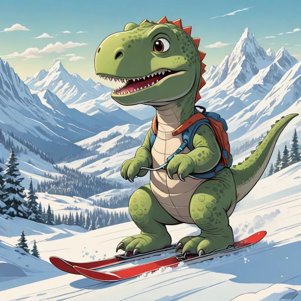 Dino and the ski school | Story.com