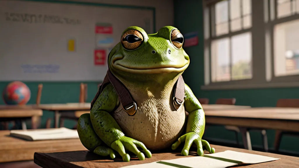 Watch:Freddy the Frog Goes to School | AI Children’s Videos | Story.com