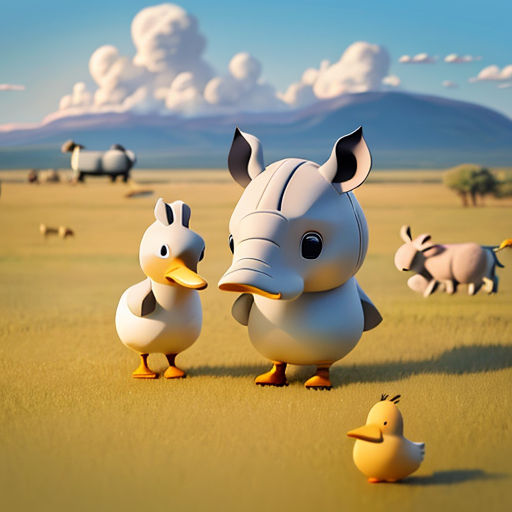 Rhino and Duck: Unlikely Friends | Story.com