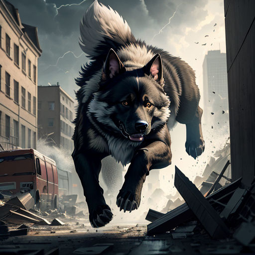 Courage Wolf Desktop Wallpaper