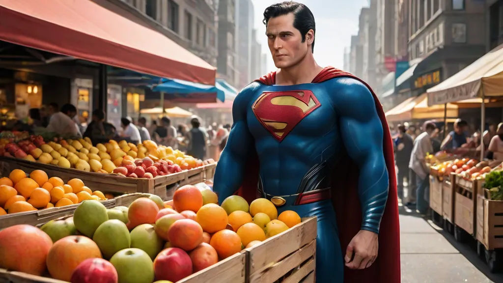 Watch:Superman's Fruit Stand | AI Comedy Videos | Story.com
