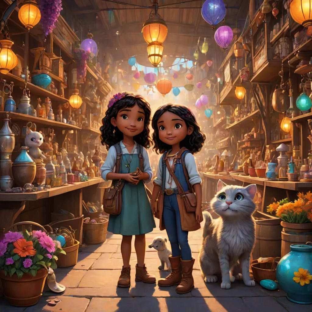 Mia and Moxie's Market Adventures | Story.com