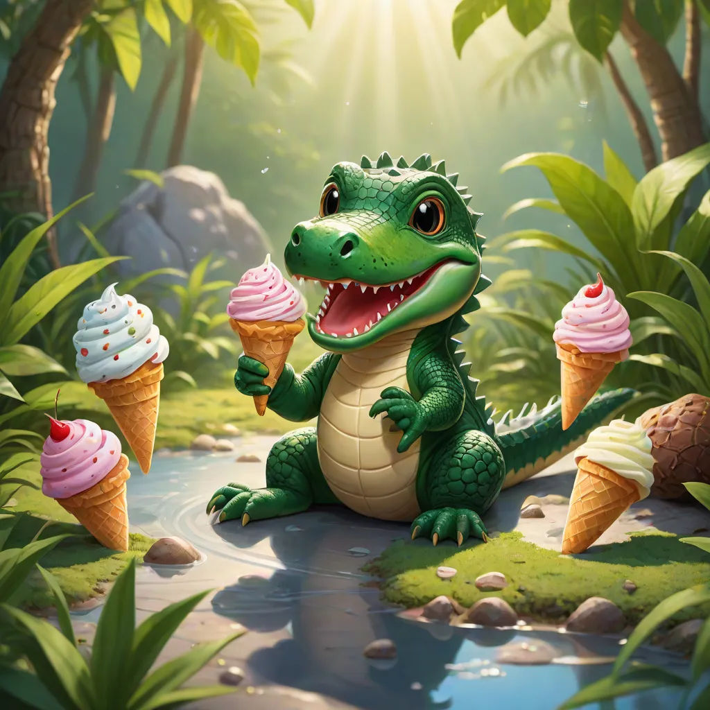 Baby Alligator's Ice Cream Adventure | Story.com