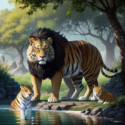 Lion And Tiger Offspring