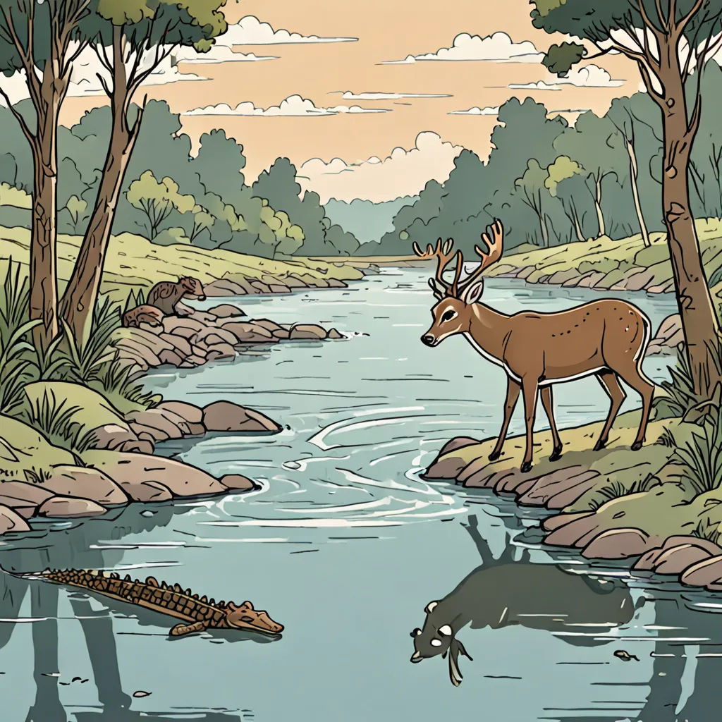 The Clever Deer and the Cunning Crocodile | Story.com