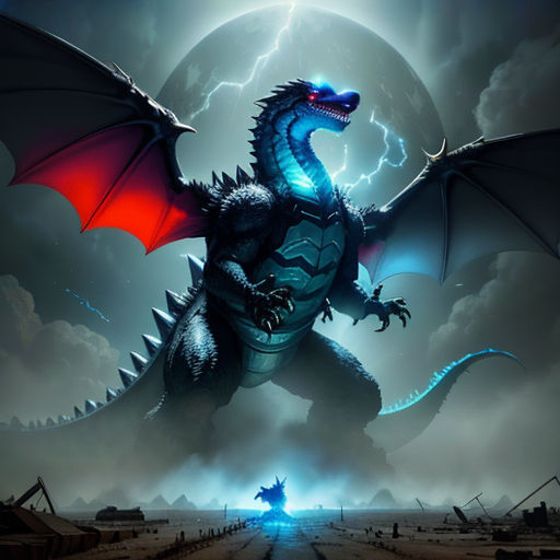 Godzilla Blue Fire