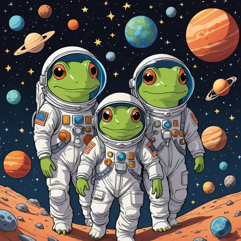 The Adventures of Lilly & Milly Frog in Space | Story.com