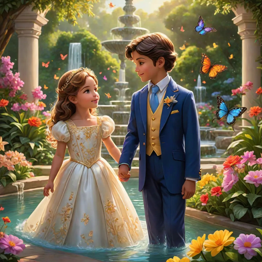 The Enchanted Garden: A Tale of Prince Leo and Princess Mia | Story.com