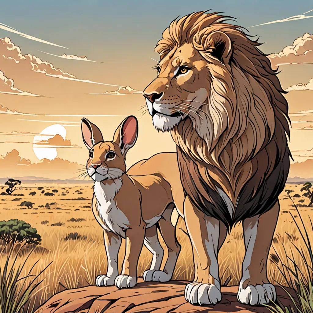 The Lion and the Clever Rabbit | Story.com