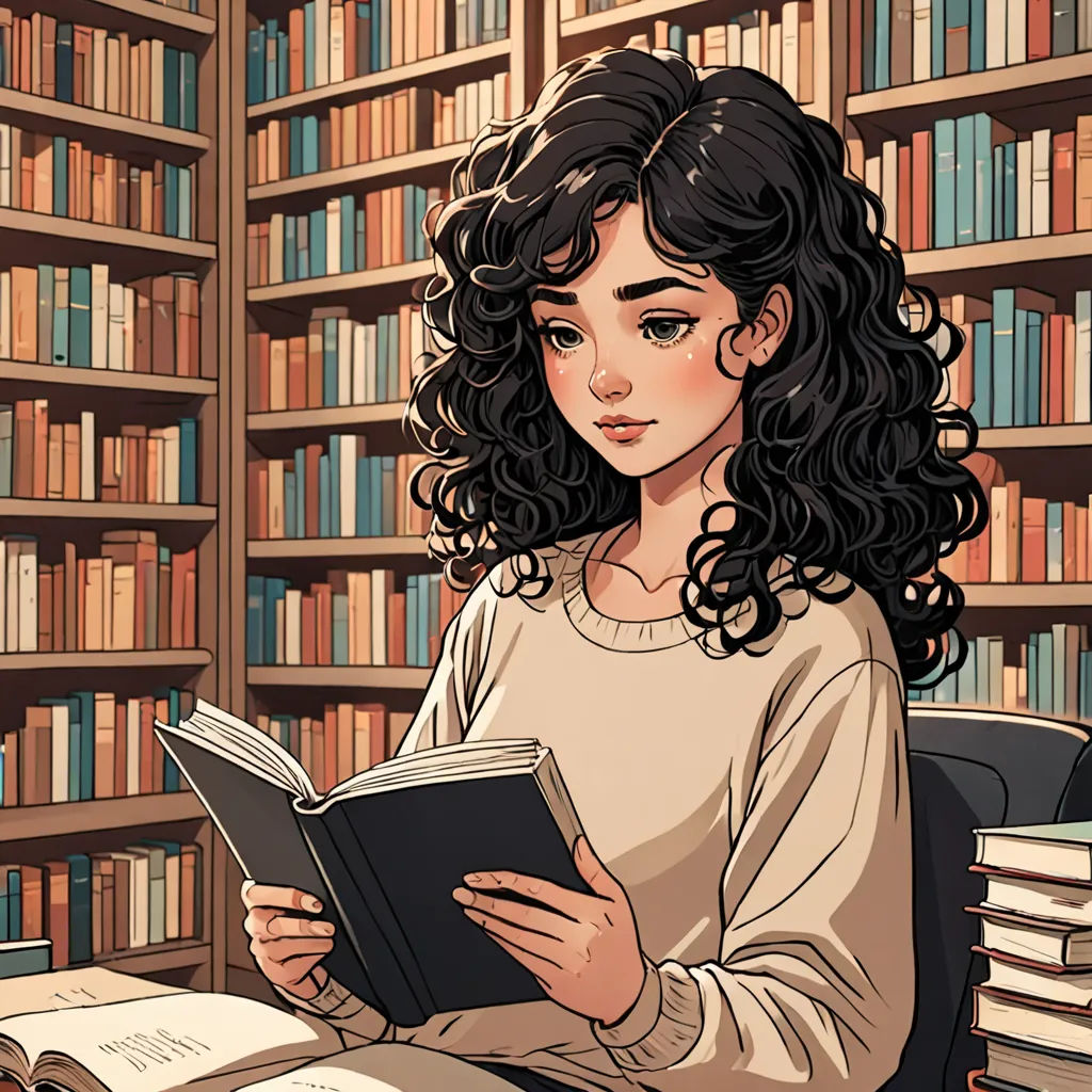 The Curly-Haired Bookworm | Story.com