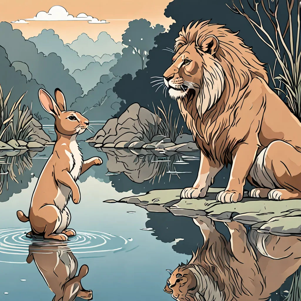 The Clever Rabbit and the Foolish Lion | Story.com