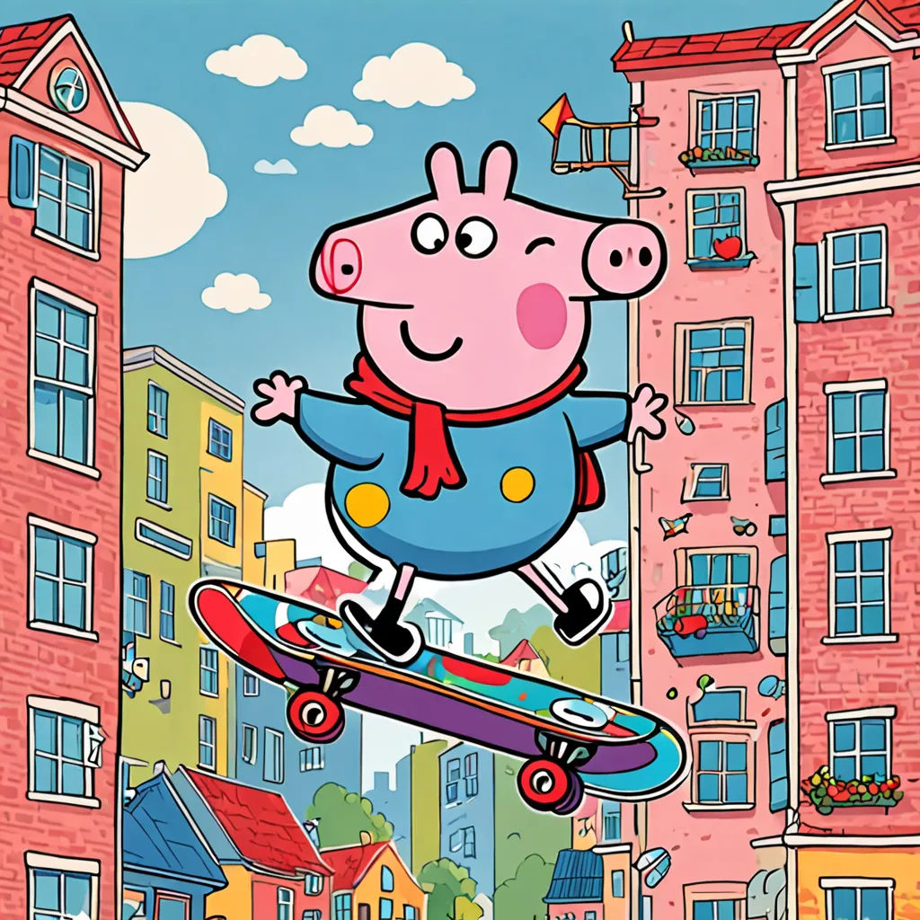 Aventuras de Peppa Pig no Skate do Windows 95 | Story.com