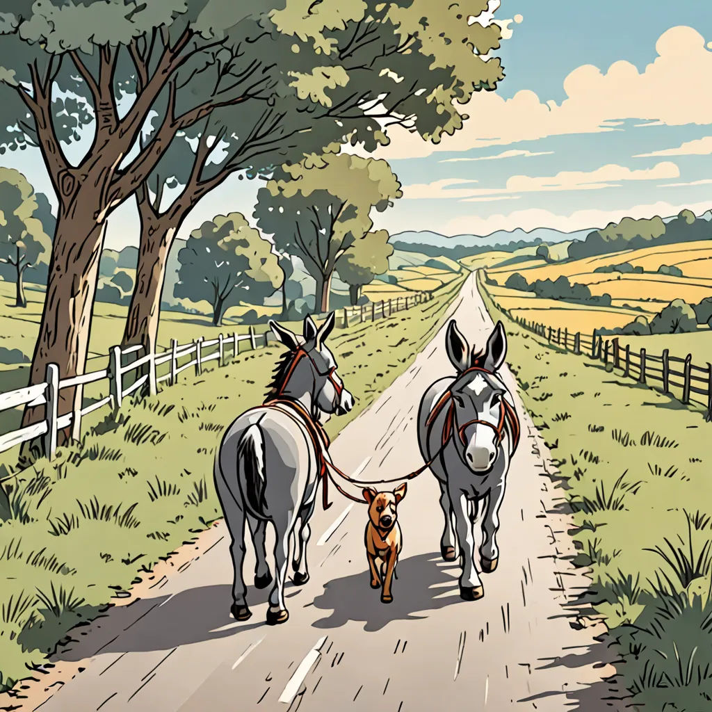 The Donkey and The Little Dog | Story.com