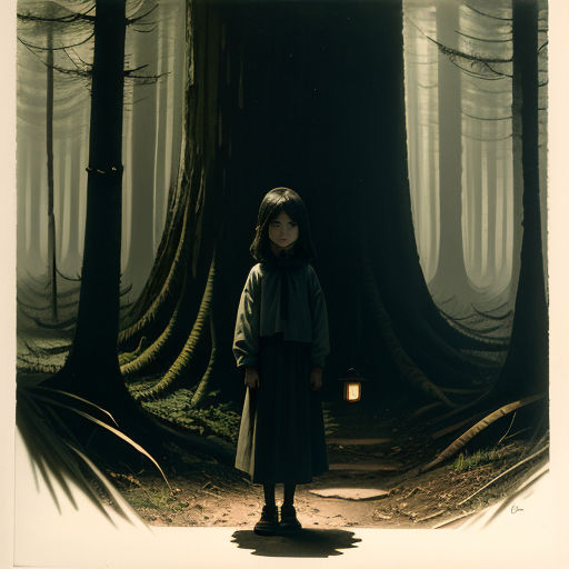 Lost Girl In Forest