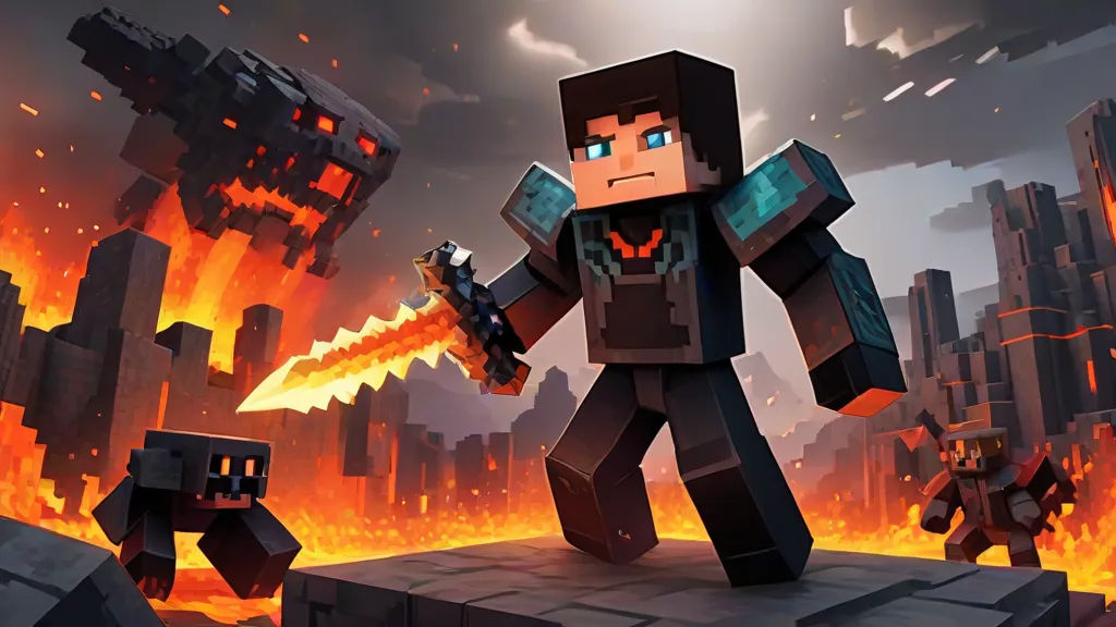 Minecraft Steve vs. The Wither | Story.com